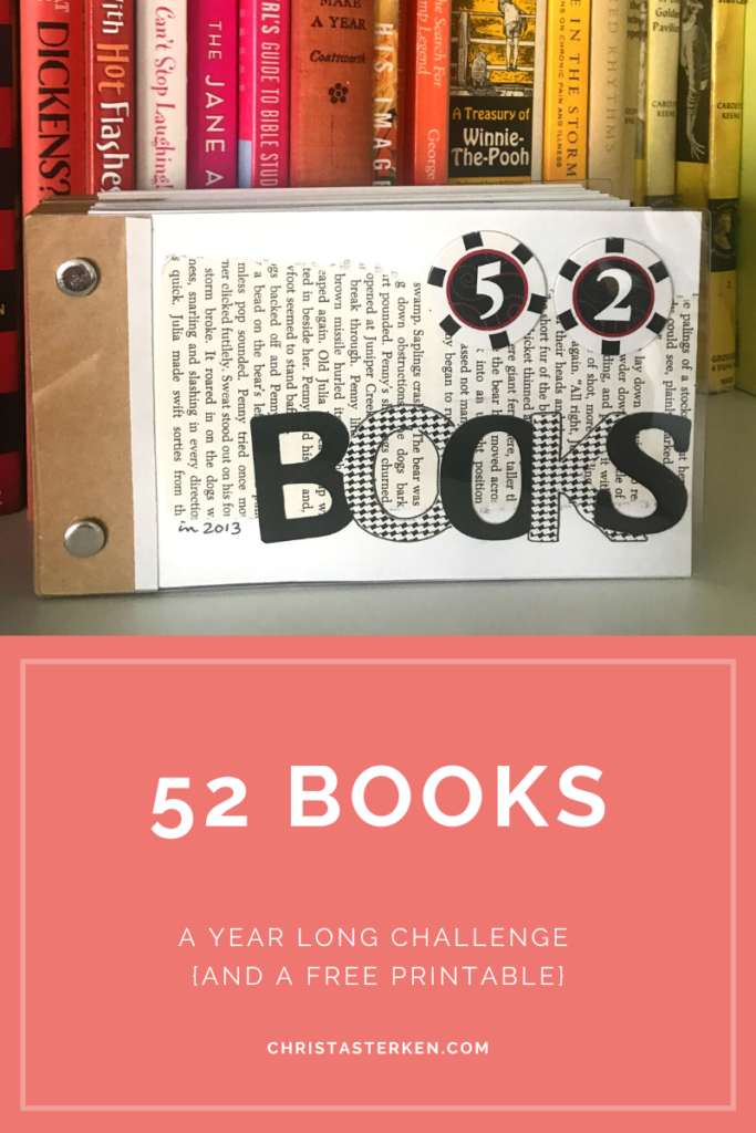 52 books challenge- what books to read (free printable)