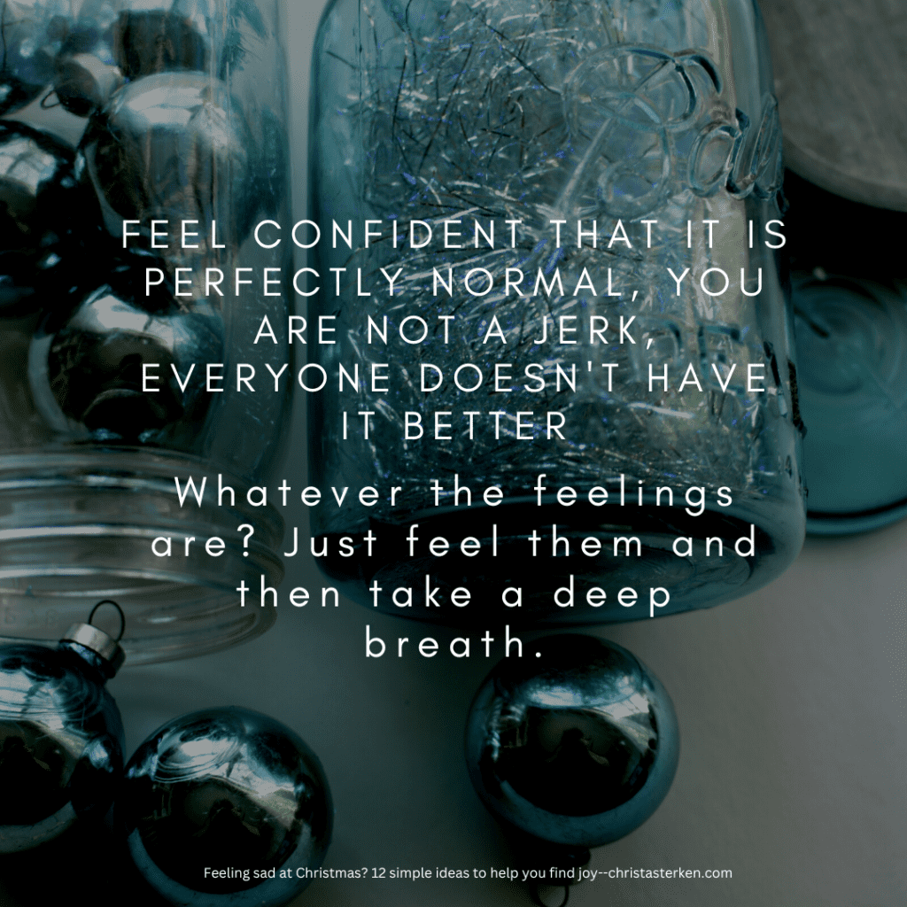 Feeling sad at Christmas? 12 simple ideas to help you find joy